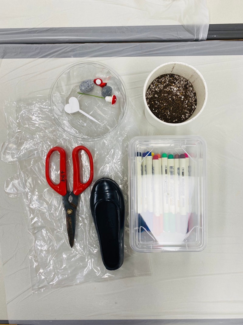 힐링원예수업 청소년센터 원예 프로그램 다육식물 넬솔 고무신 공예 네이버 블로그