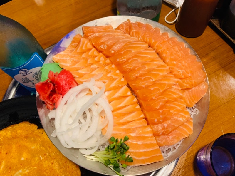천안 신부동 맛집 연어무한리필 육회한연어 첫방문 네이버 블로그