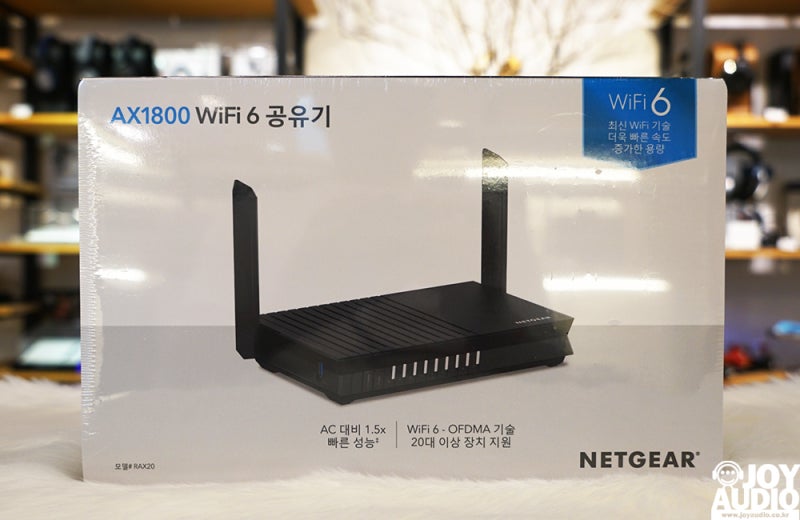 넷기어(NETGEAR) RAX20 AX1800 WiFi 6 스마트 유무선 공유기로 사무실 WiFi 6 시스템 업그레이드 ...