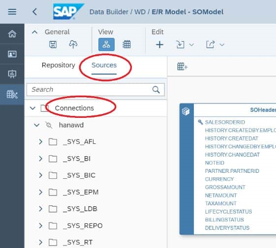 SAP DWC (Data Warehouse Cloud) 화면 : 네이버 블로그