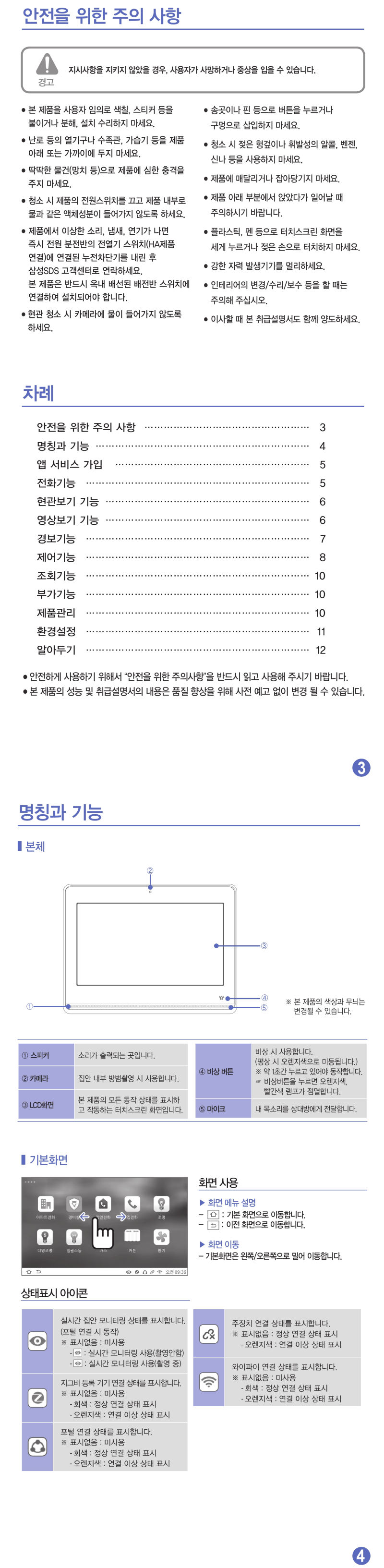 (제품 매뉴얼) 삼성비디오폰 SHP- HB700 : 네이버 블로그