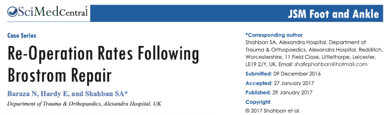 Ankle MBO(Modified Brostrom Operation) - 발목 인대 봉합술 : 네이버 블로그