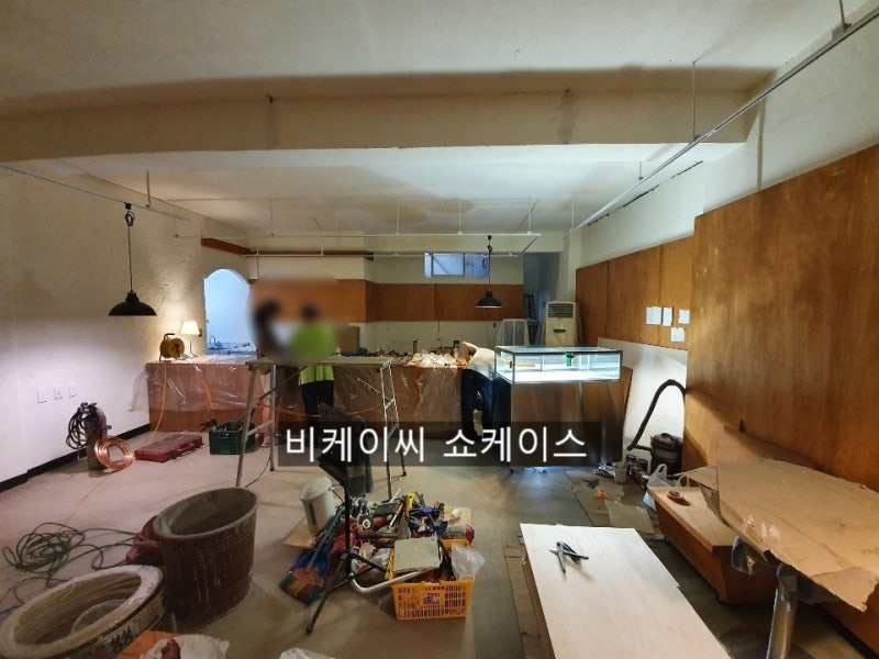 비케이씨 제과 디저트 쇼케이스 현장 조립시공 네이버 블로그