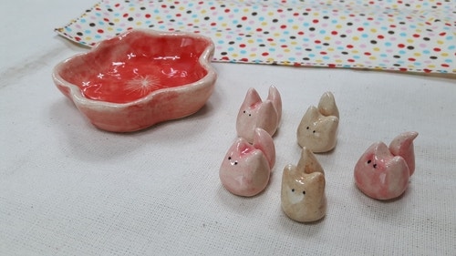 대전도자기공방 꽃종지그릇만들기 토우만들기 대학생취미생활 소품만들기 토끼인형 문화동 고은도예공방 핸드페인팅 네이버 블로그