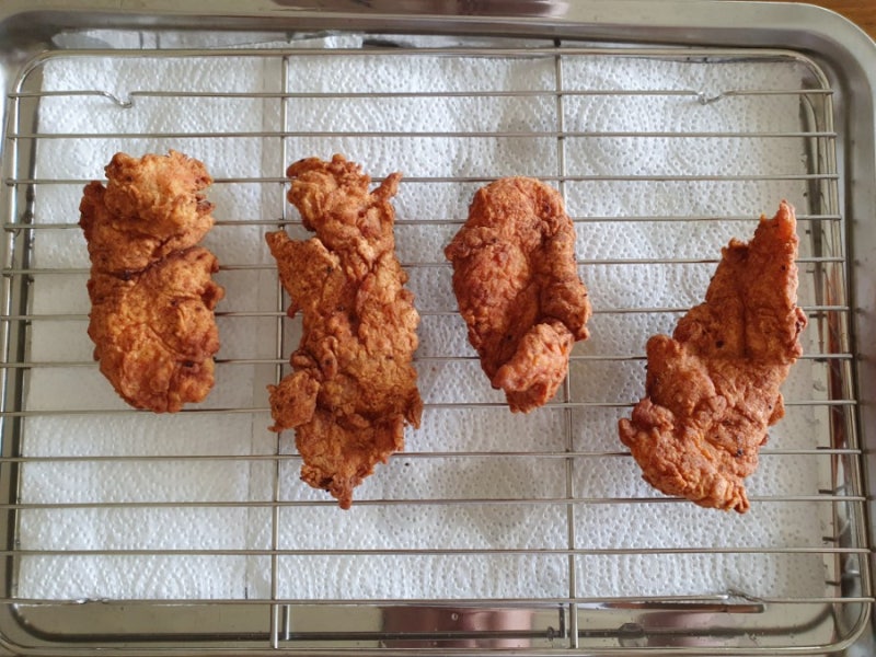 집에서 순살 후라이드 치킨 만들기 / 치킨텐더 황금 레시피 / 치킨넛겟 만드는법 : 네이버 블로그