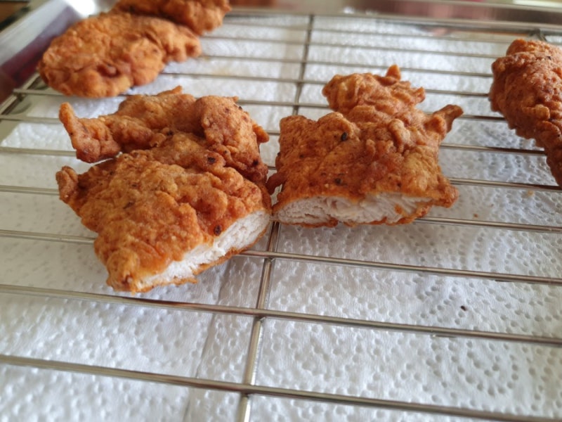 집에서 순살 후라이드 치킨 만들기 / 치킨텐더 황금 레시피 / 치킨넛겟 만드는법 : 네이버 블로그