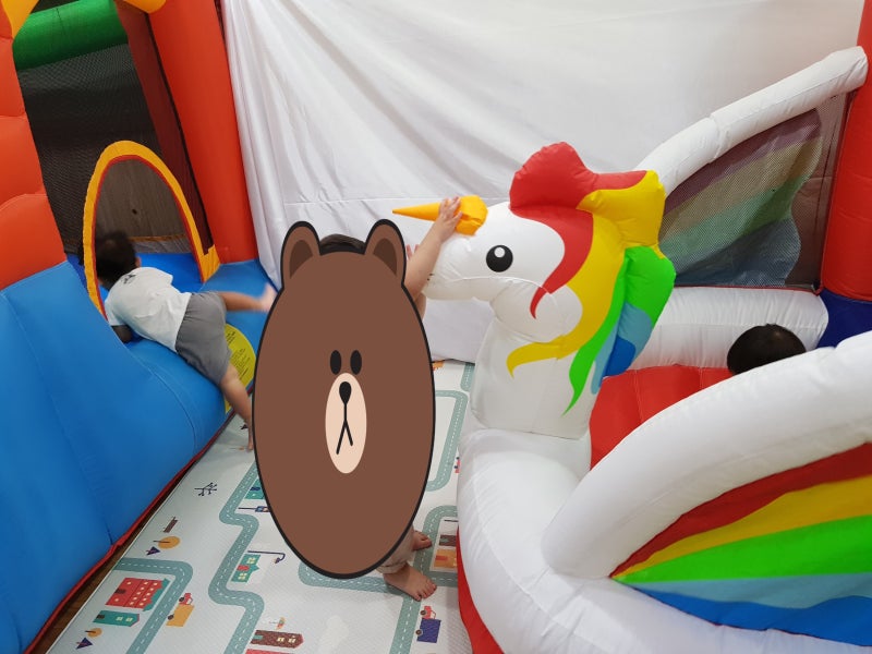 어린이집 행사 프로그램 에어바운스 볼풀놀이 편백나무 놀이 물감놀이 목포국공립휴먼시아어린이집 네이버 블로그