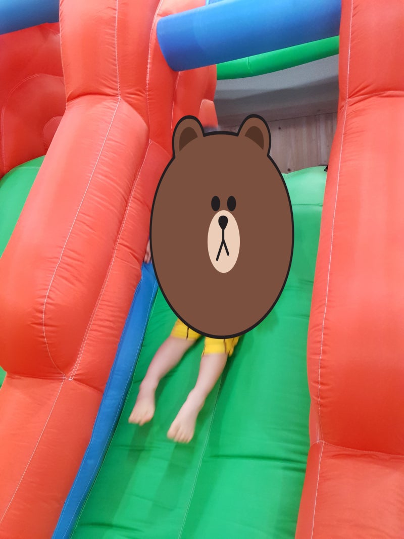 어린이집 행사 프로그램 에어바운스 볼풀놀이 편백나무 놀이 물감놀이 목포국공립휴먼시아어린이집 네이버 블로그