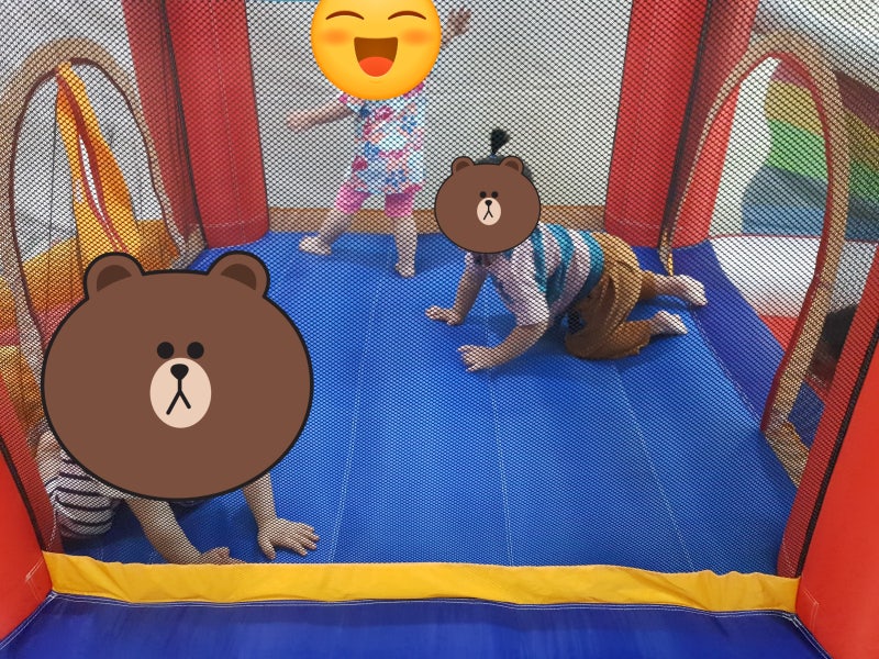 어린이집 행사 프로그램 에어바운스 볼풀놀이 편백나무 놀이 물감놀이 목포국공립휴먼시아어린이집 네이버 블로그