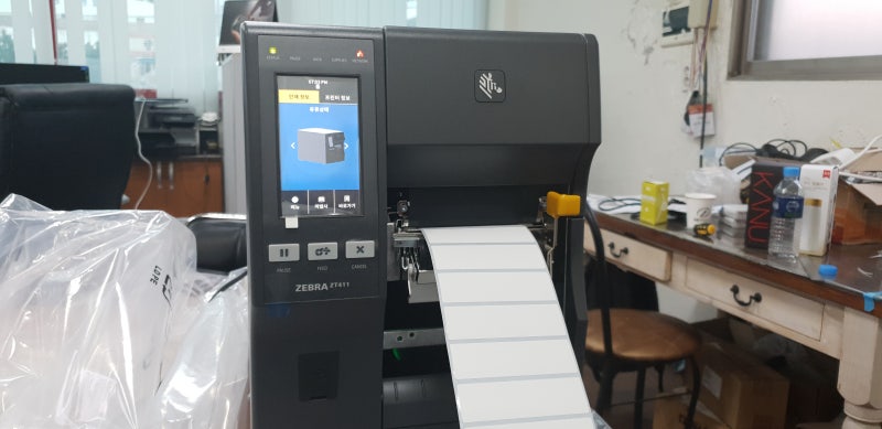 ZEBRA ZT411 ZT421 산업용 바코드프린터 ZT411 203DPI ZT411 300DPI REWIND 지브라 바코드 ...