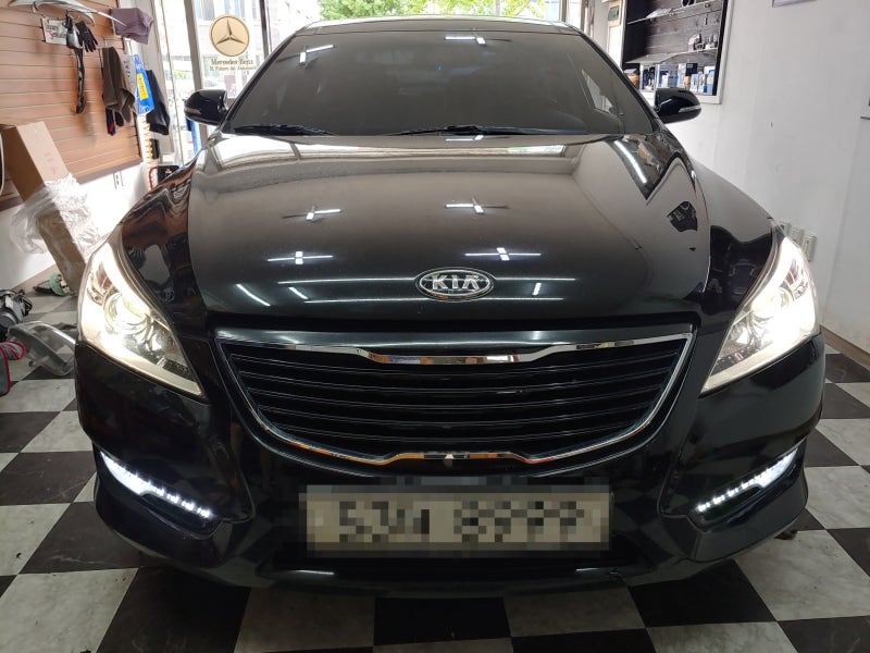 기아 K7 HID 전구 교체(필립스 D1S 6000K), 눈썹 미등 색상 변경(6000K) : 네이버 블로그