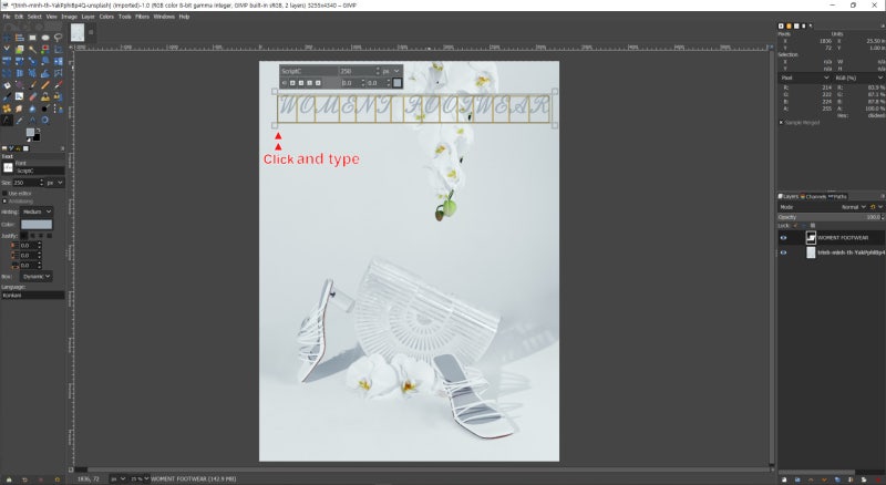 11. 김프(Gimp) Text to path 활용 글씨(문자) 테두리 넣기 : 네이버 블로그