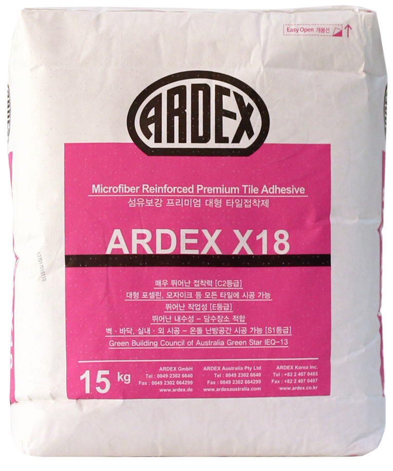 [ARDEX 아덱스 접착제] 아덱스 X18 프리미엄 접착제 15kg/포 아덱스 타일 접착제 세라픽스 x18 타일본드접착제 아덱스X18번 매우 뛰어난 접착력 : 네이버 블로그