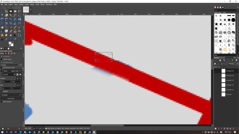 13. 김프(Gimp) 사각 선택 도구(Rectangle Selection tool) : 네이버 블로그
