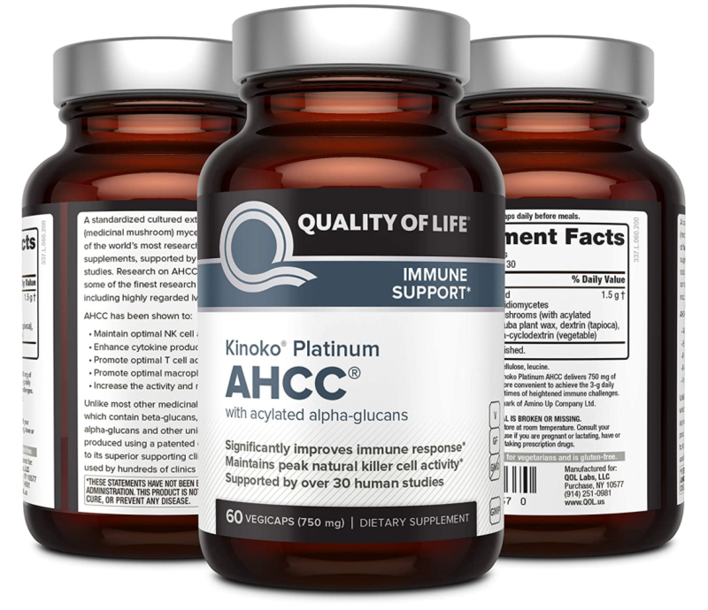 [뉴욕봉구] 면역효과의 끝판왕 퀄리터 오브 라이프 AHCC 면역 보조제 입니다. 면역력!! 꾸준히 보충하세요 ...