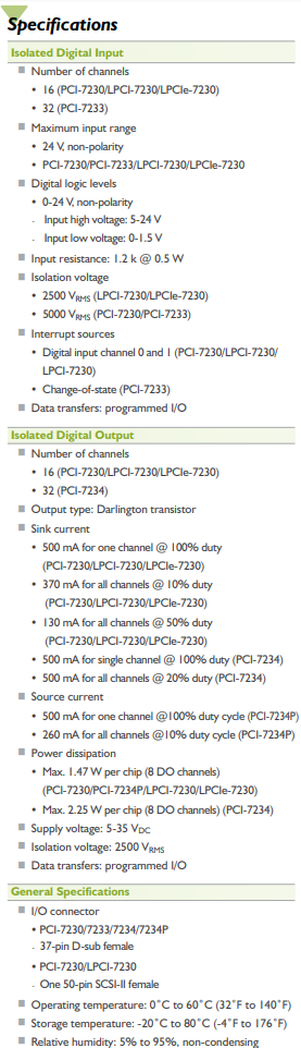 [DIO 카드] ADLINK(에이디링크)의 32채널 Isolated IO 보드, PCI-7230 : 네이버 블로그