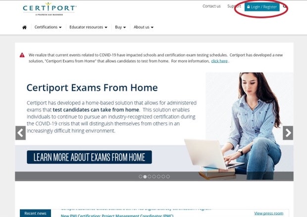 Mos 자격증 발급 방법/certiport 아이디&비밀번호 찾는 방법 : 네이버 블로그