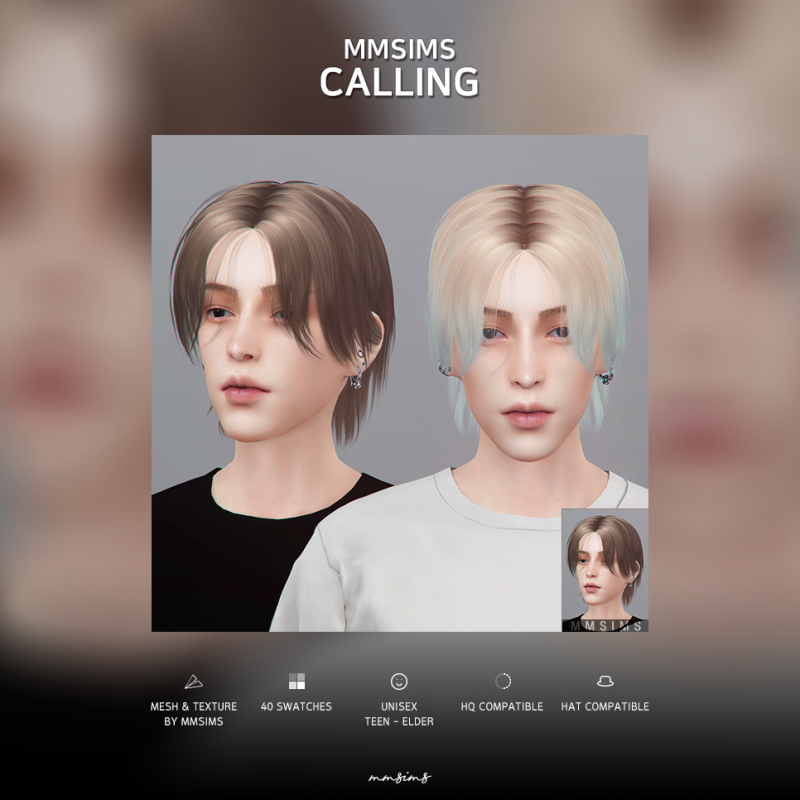 심즈4 CC 남심헤어·여심헤어 // MMSIMS Hair Calling : 네이버 블로그