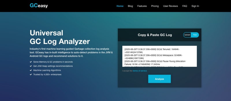 Java GC(Garbage Collection) Logging 및 분석 도구 - GCeasy 활용 : 네이버 블로그