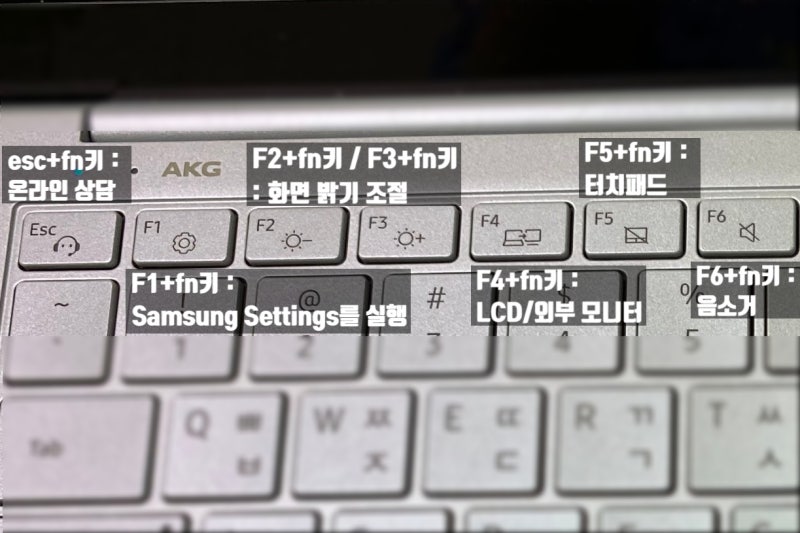 삼성 노트북 Esc 버튼이 안눌려요 해결방법 - Fn Lock : 네이버 블로그