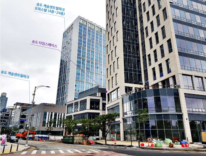 송도 롯데몰 상권 · 인천대입구역 핵심 상가 송도 캐슬센트럴파크타임스페이스롯데몰 송도캐슬파크신영지웰 싹~다 라인업