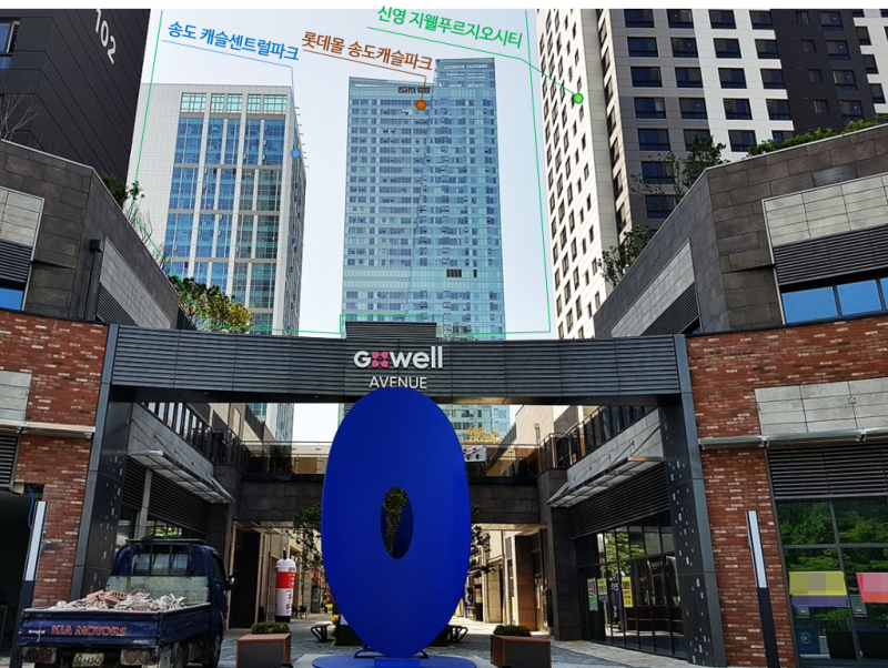 송도 롯데몰 상권 · 인천대입구역 핵심 상가 송도 캐슬센트럴파크타임스페이스롯데몰 송도캐슬파크신영지웰 싹~다 라인업