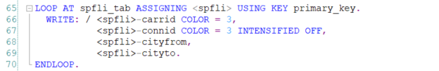 [SAP ABAP] LOOP AT Using Key : 네이버 블로그