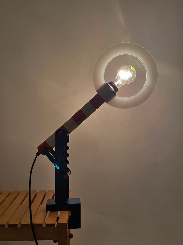 (sold-out) 1980's Vintage Memphis Design Stripes Swivel Lamp : 네이버 블로그