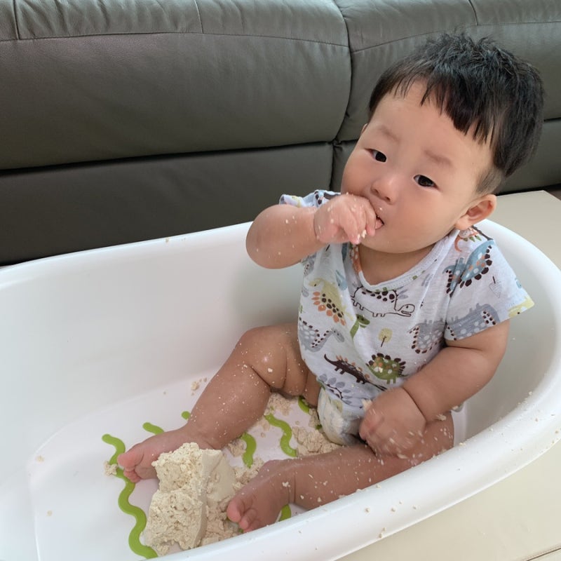 아기촉감놀이 집에서 즐기는 두부촉감놀이 집콜놀이 추천해요 네이버 블로그