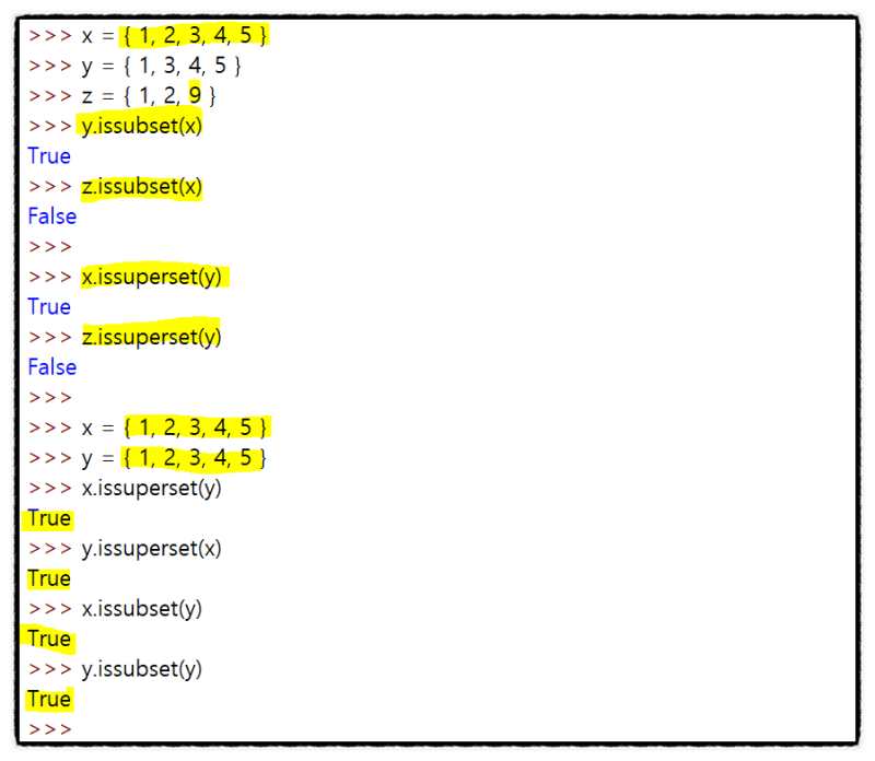파이썬 집합형(set) 데이터 연산자(operator) 및 메소드(method) : 네이버 블로그