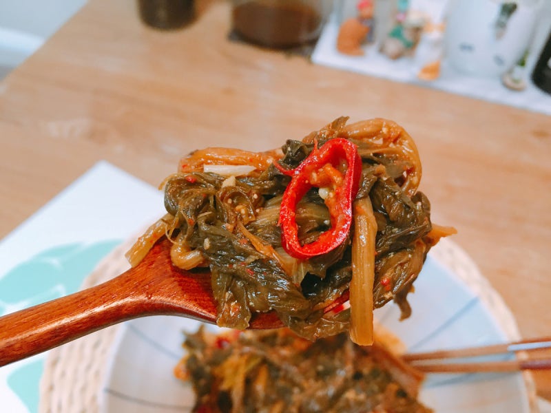무청시래기된장지짐 들깨가루로 고소함은 덤 네이버 블로그