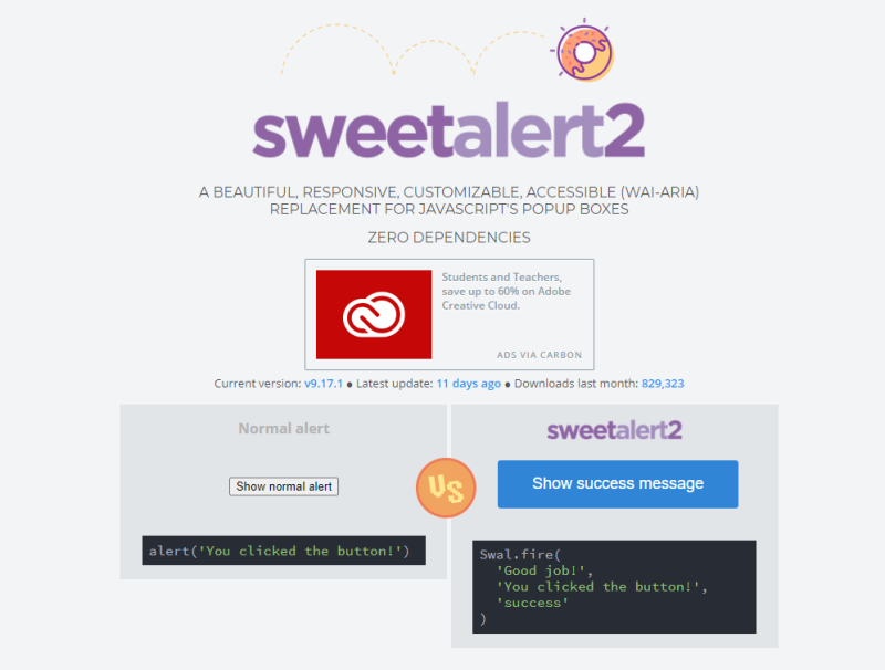 [JAVASCRIPT] SweetAlert2 사용 방법(alert 창 꾸미기) : 네이버 블로그