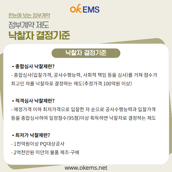 입찰 필수 정보 낙찰자 결정기준은 네이버 블로그