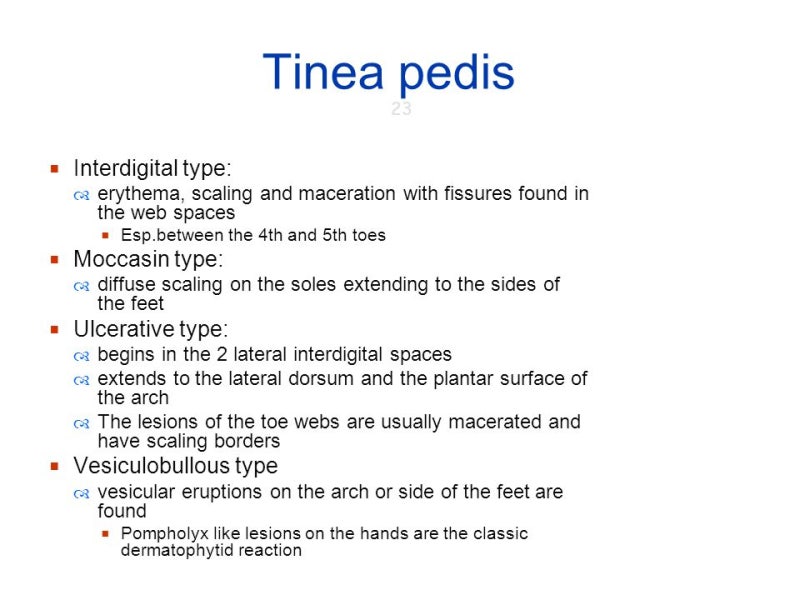 수포 병변을 건드려 봉와직염 발생, 손가락은 마찰에 의한, 발가락은 지간 무좀 (interdigital tinea pedis ...