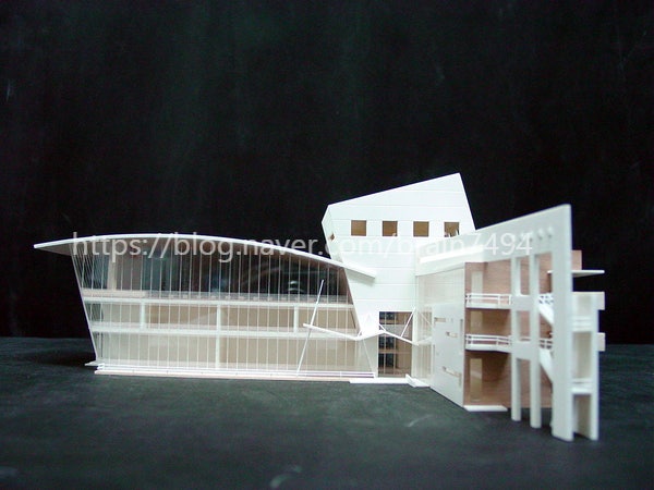 AMOS DESIGN / 건축모형 - 졸전'을 위한 모형의 과정_2- Construction of Building Shape ...