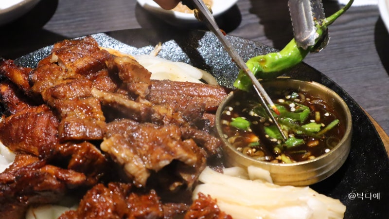 부산을 맛보다 해운대 재송동 식당3선 주말저녁메뉴 돼지갈비 비빔밀면 네이버 블로그