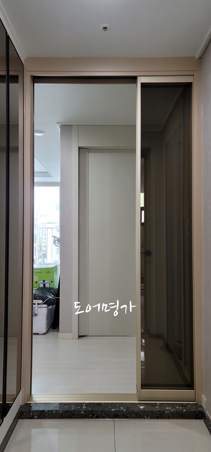 서울중문 강동리버스트4단지 샴페인골드 초슬림3연동 현관중문 네이버 블로그