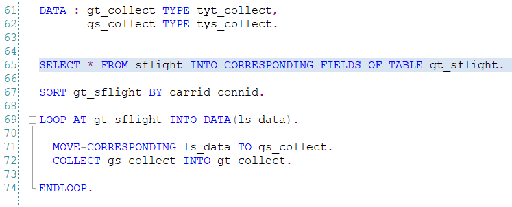 [SAP ABAP] COLLECT Using Unique Key : 네이버 블로그