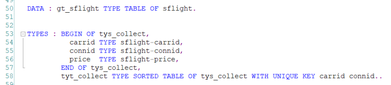 [SAP ABAP] COLLECT Using Unique Key : 네이버 블로그