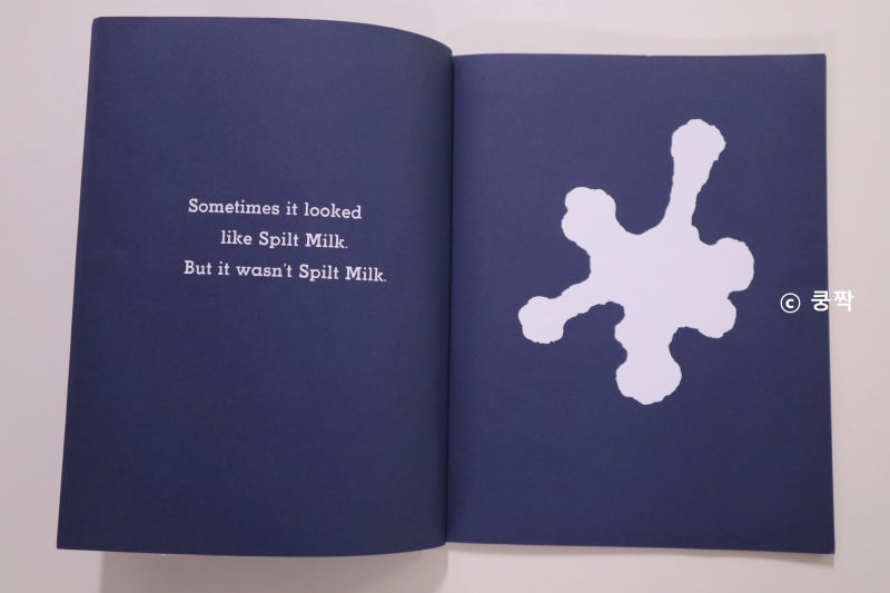 엄마표영어 | It looked like spilt milk | 데칼코마니, 빨대로 물감 불기 l 독후활동 : 네이버 블로그
