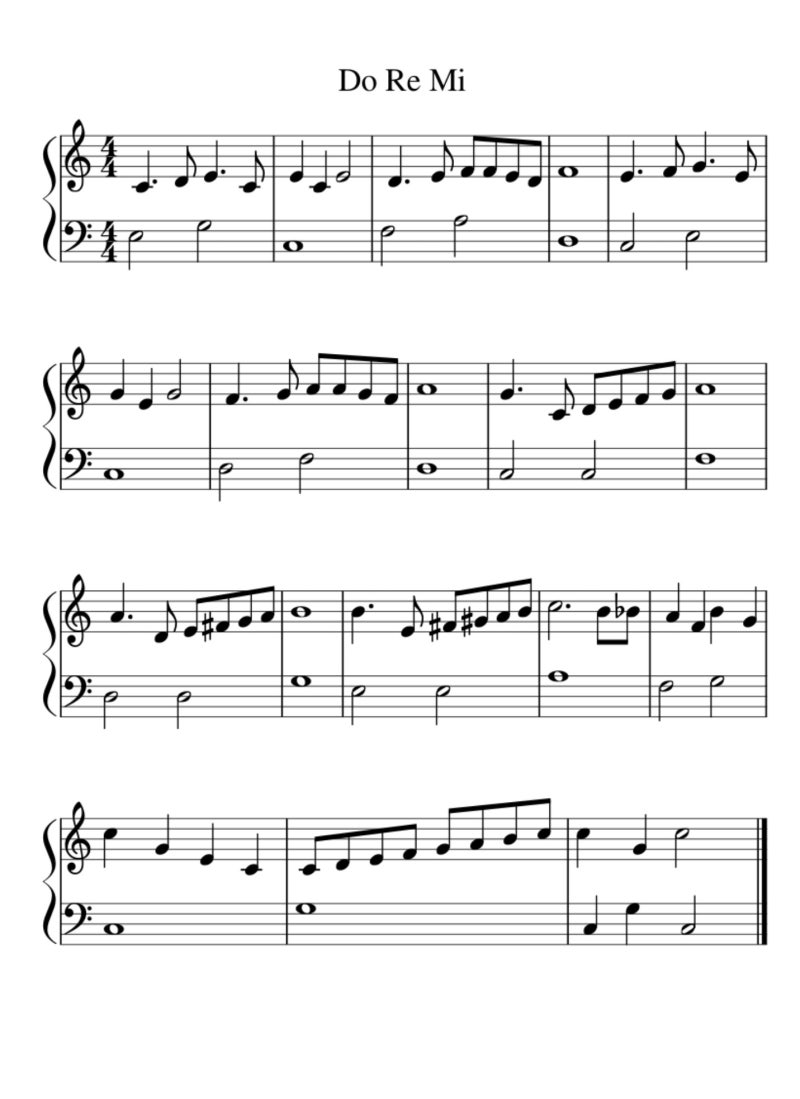 도레미송 계이름 악보 모음 : 네이버 블로그