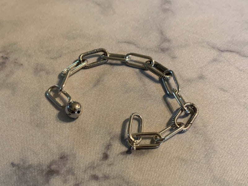 판도라 미링크 팔찌 (#598373) 사이즈 17.5cm 참 없이도 예뻐요 : 네이버 블로그