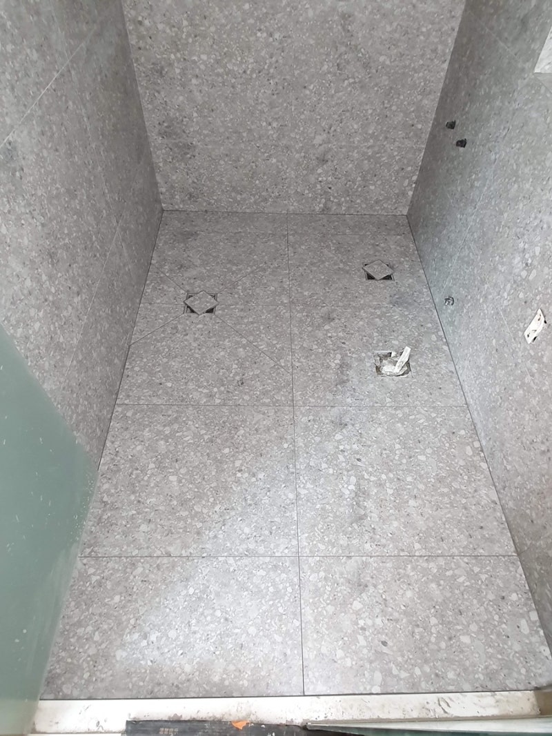 어바웃타일 욕실 그레이 테라조 타일 600x1200 대형 타일 시공 남양주 오남 아이파크 아파트 네이버 블로그