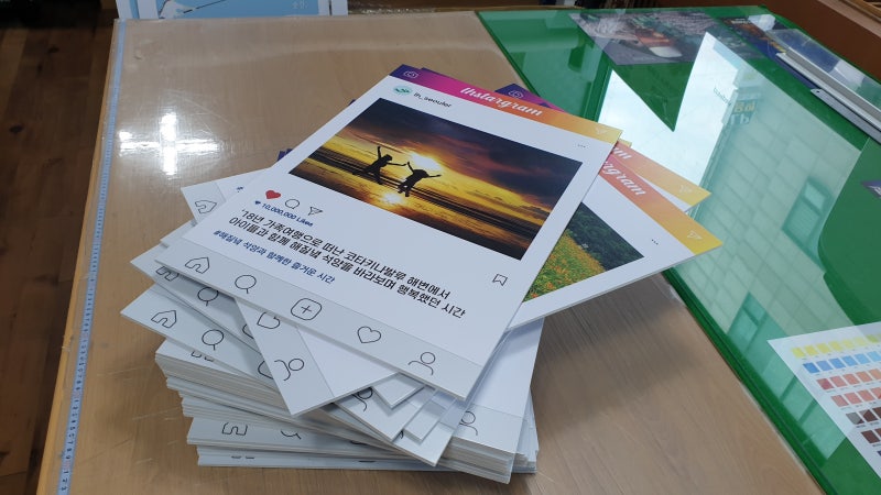 일산 실사출력 인스타그램 판넬 폼보드우드락 판넬 제작 네이버 블로그
