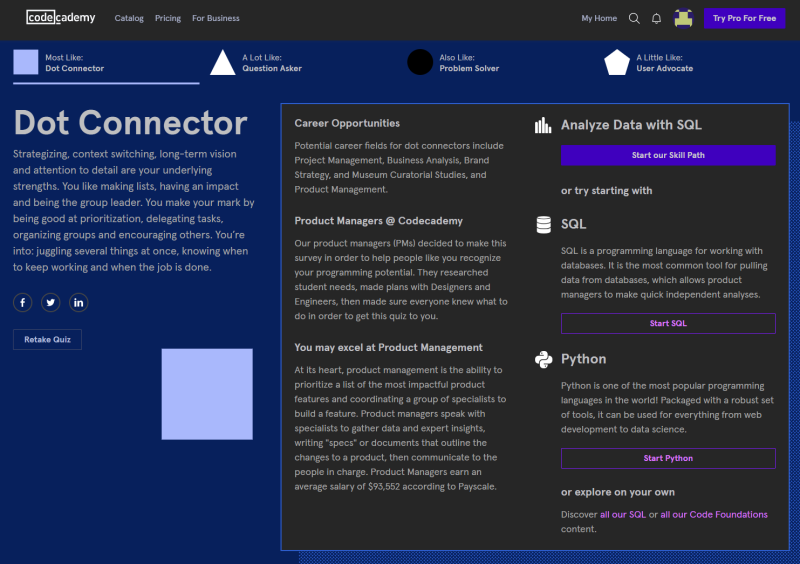 나의 프로그래밍 성향은? #Codecademy #프로그래밍언어 : 네이버 블로그