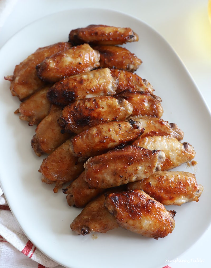 아이간식 에어프라이어로 간단하게 단짠 간장양념 닭날개구이 네이버 블로그