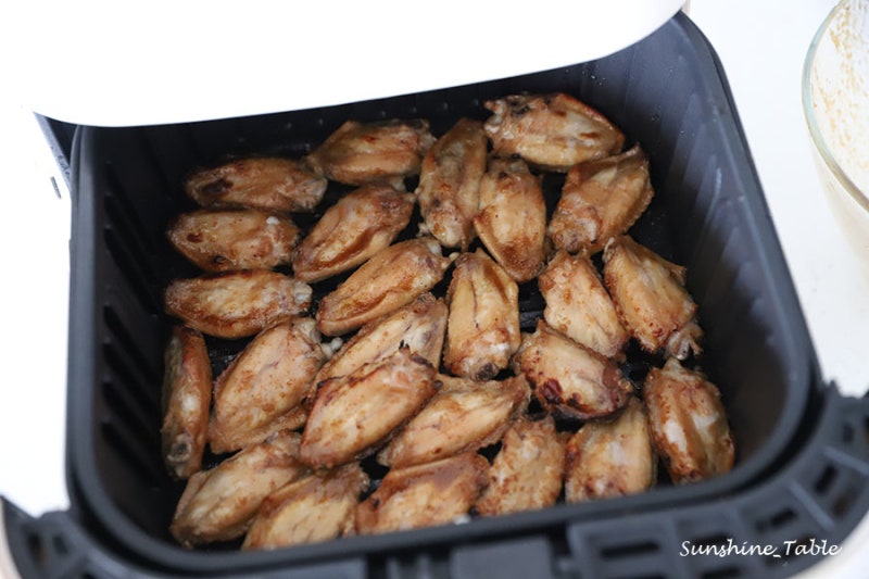 아이간식 에어프라이어로 간단하게 단짠 간장양념 닭날개구이 네이버 블로그