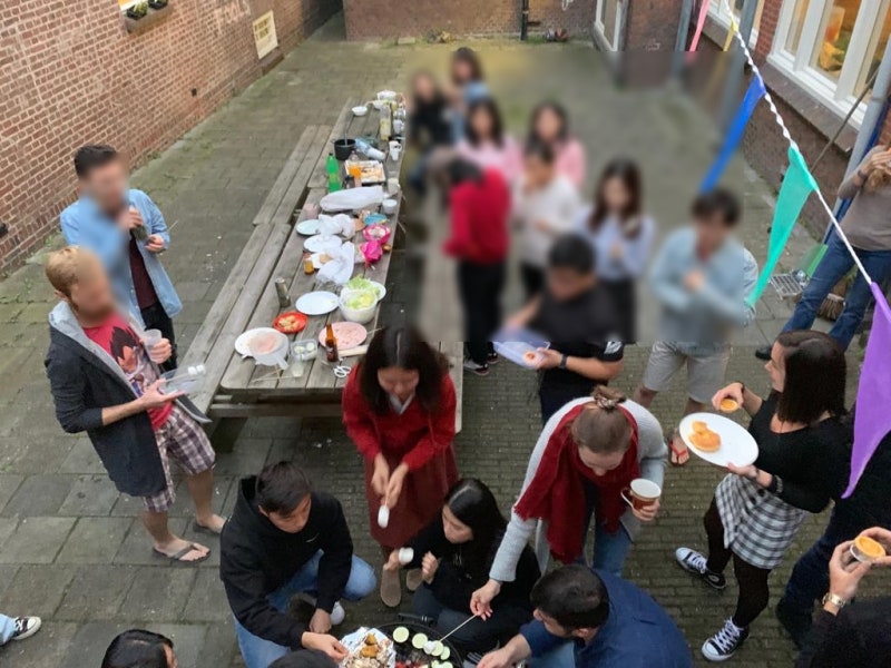 [유럽 네덜란드 교환학생 일기] 20190913~14 한국에서 온 택배, 추석 대신 Taiwanese Barbecue Party ...