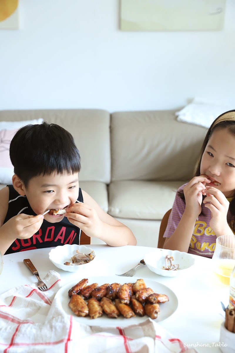 아이간식 에어프라이어로 간단하게 단짠 간장양념 닭날개구이 네이버 블로그
