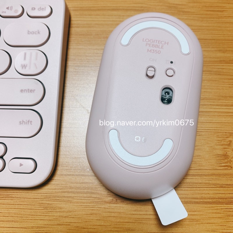 로지텍 K380 블루투스 무선키보드 핑크 페블 M350 무소음마우스 핑크 개봉기 네이버 블로그